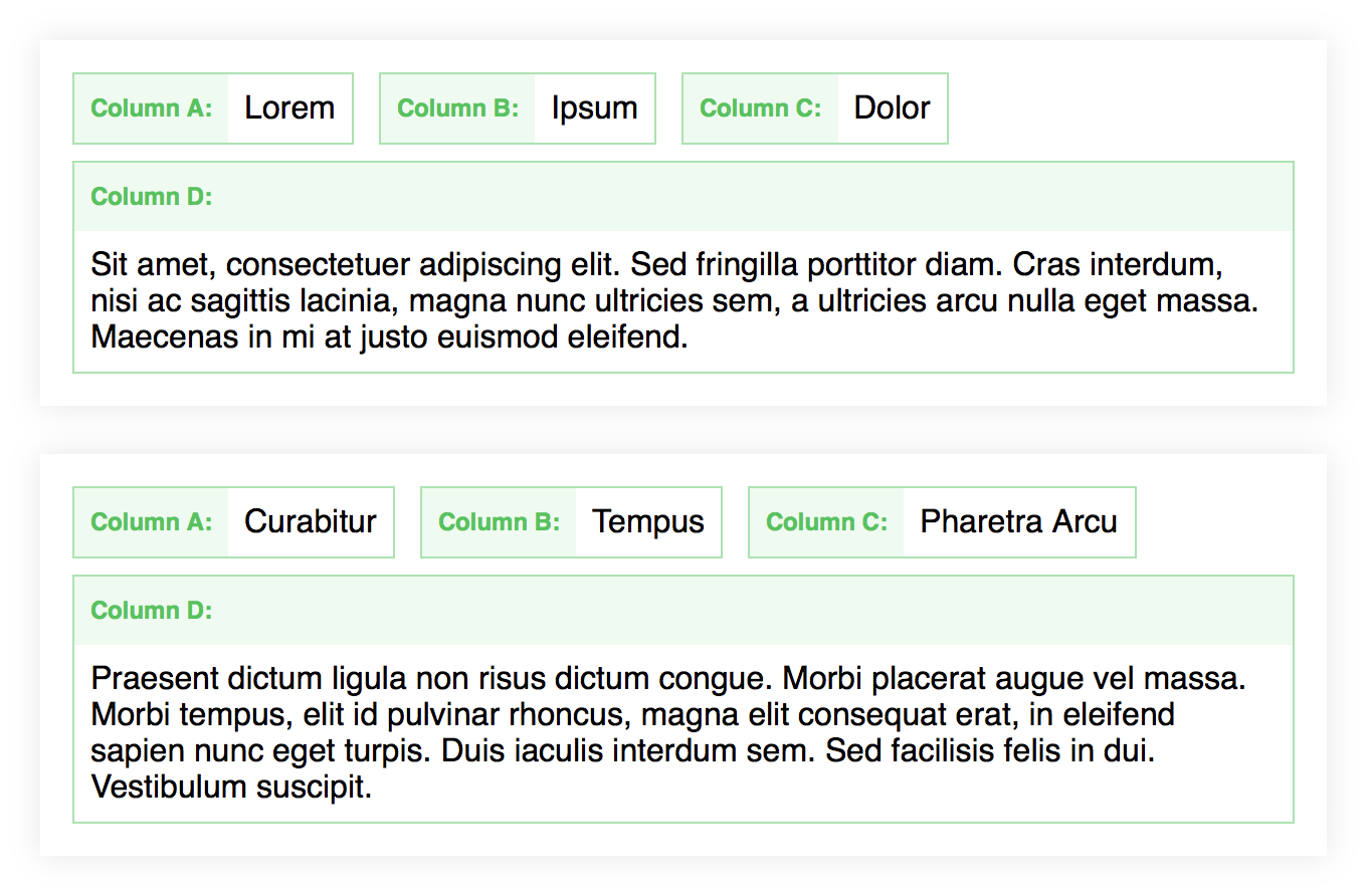 CSS Tutorial: Style Table Rows To Look Like Cards – Florian Ziegler